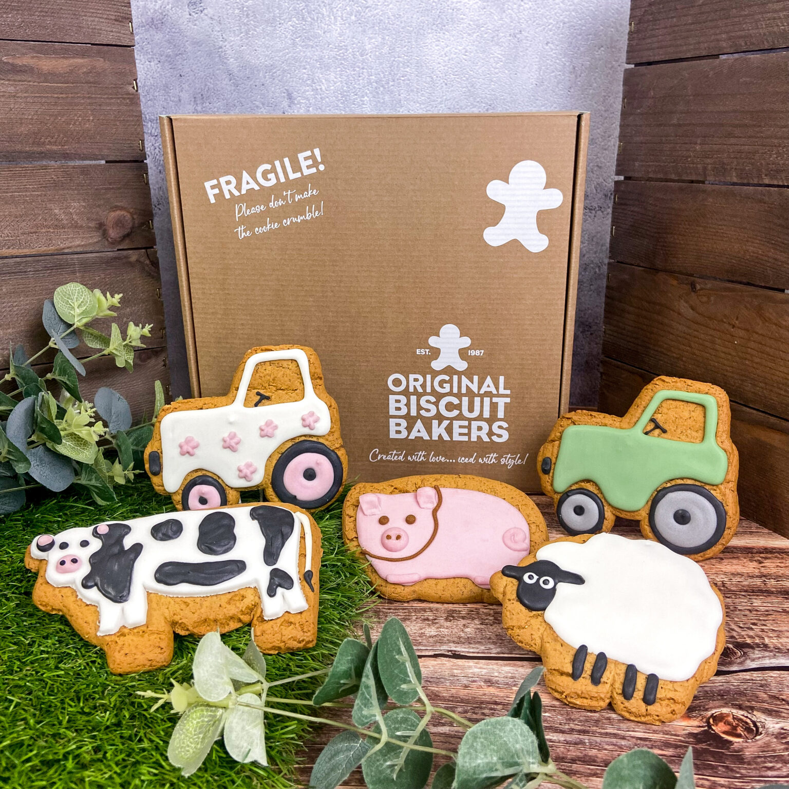 10 Pack – Assorted Farmyard Range – Original Biscuit Bakers