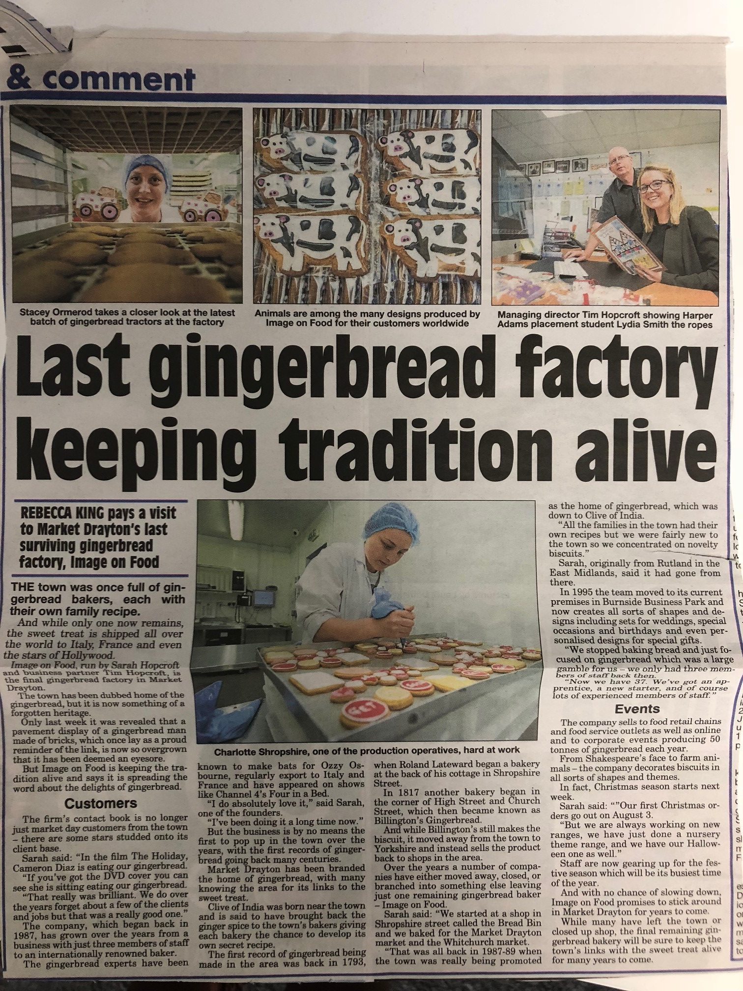 Shropshire Star – Original Biscuit Bakers