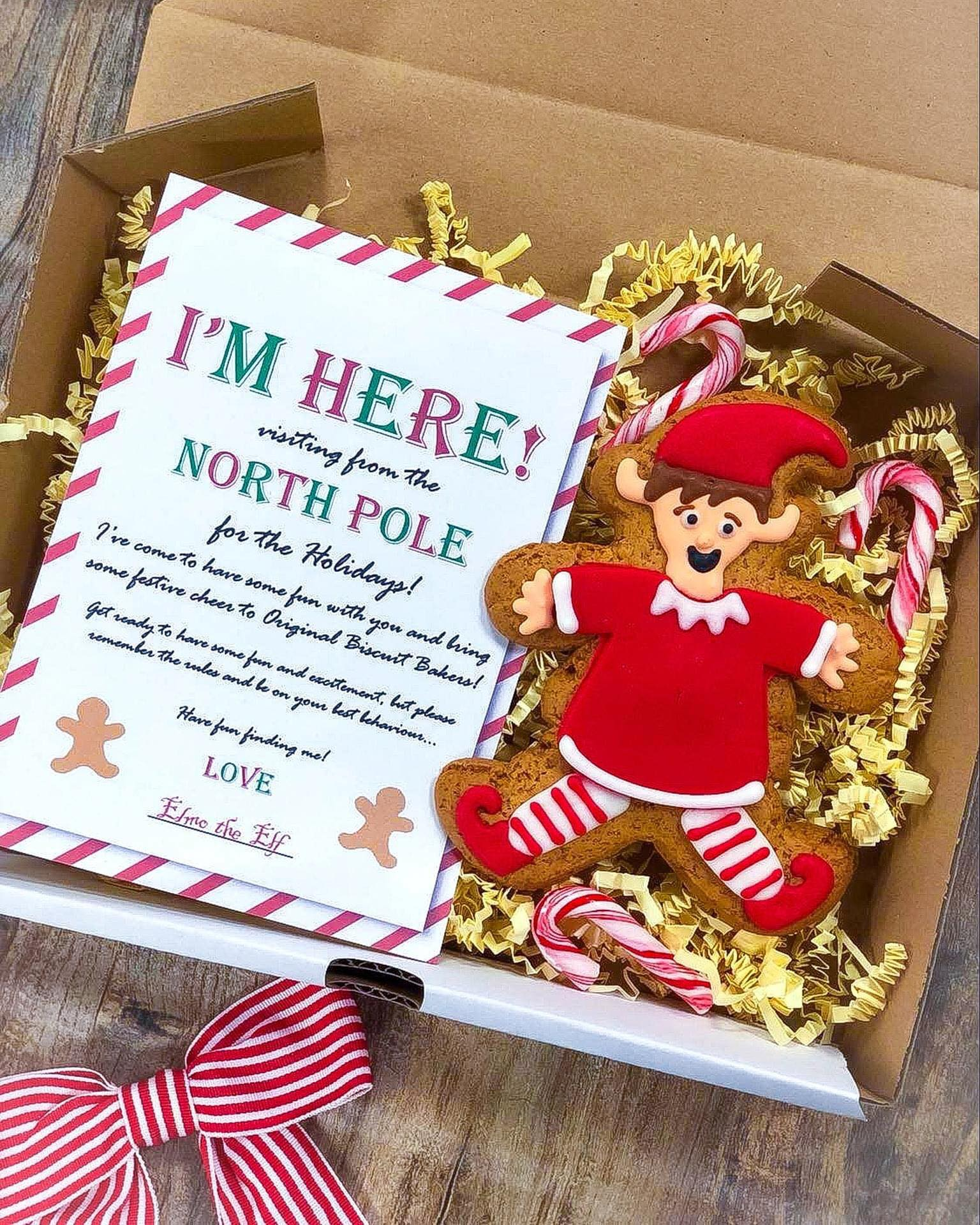 Elmo The Elf Is Back! – Original Biscuit Bakers